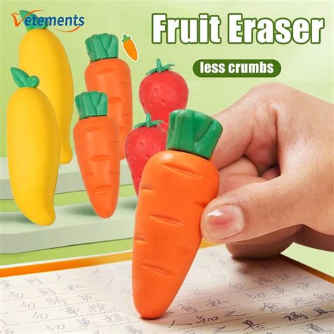 ยางลบลบ รูปผลไม้ ขนาดใหญ่ ทนทาน ทําความสะอาดง่าย สําหรับนักเรียน Shopee Thailand