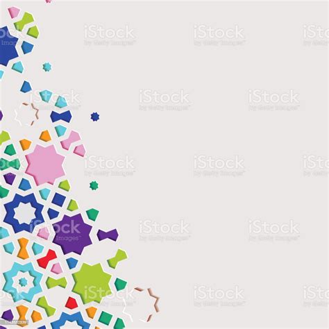 라마단 카림 이슬람 화려한 패턴 벡터 일러스트 레이 션에 대 한 아랍어 아 라베 스크 디자인 인사말 카드입니다 Eid Al Adha에 대한 스톡 벡터 아트 및 기타 이미지