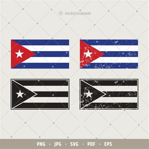 Cuba Flag Svg Cuban Flag Png Cuba Flag Svg Bundle Cuban Distressed