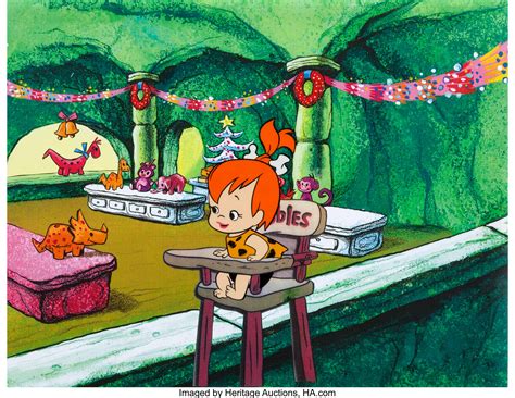The Flintstones Pebbles Flintstone Production Cel Hanna Barbera Lot