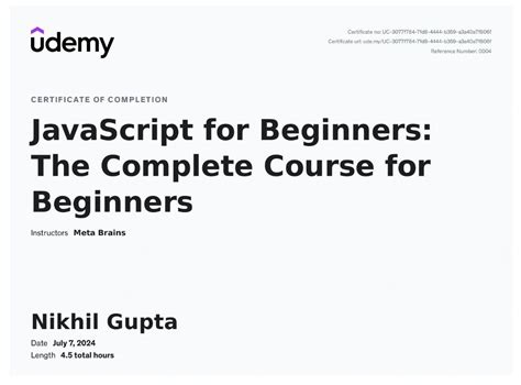 Nikhil Gupta On Linkedin Javascript Webdevelopment Certification