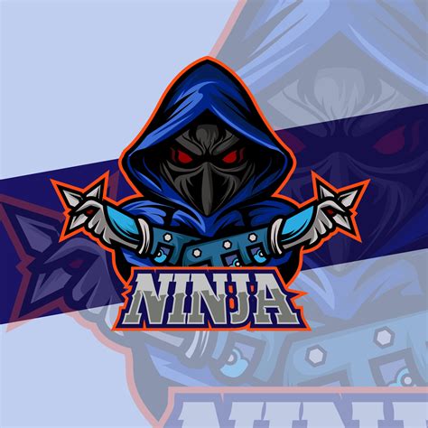 Ninja In Mask Esport Logo Mascot Design Emblem Mascot For Sport Team