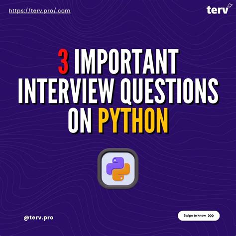 Terv Pro On Linkedin Pythoninterviewqs Pythonconcepts