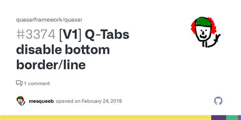 V1 Q Tabs Disable Bottom Borderline · Issue 3374 · Quasarframework