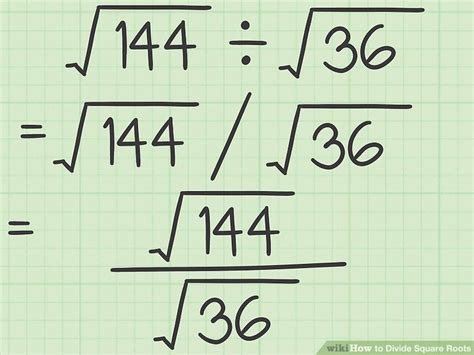 Ways To Divide Square Roots WikiHow