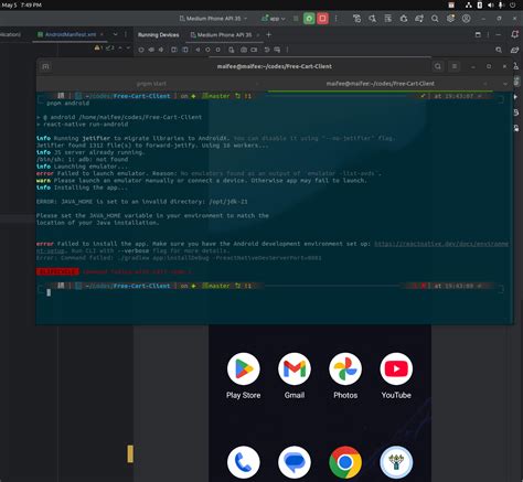 Android Error Failed To Launch Emulator Reason No Emulators Found