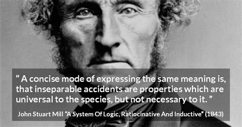 John Stuart Mill A Concise Mode Of Expressing The Same Meaning”