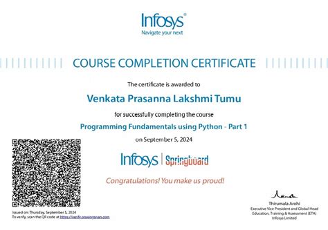 Programming Fundamentals With Python Venkata Prasanna Lakshmi Tumu