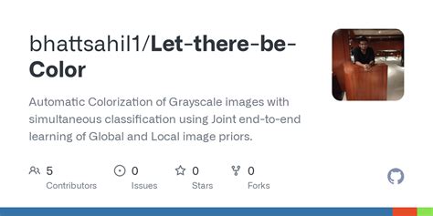 GitHub Bhattsahil Let There Be Color Automatic Colorization Of Grayscale Images With