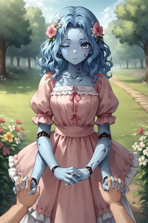 Blue Skinned Anime Girl With Extra Arms Outdoors Ai Image Gallery