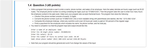 Solved 14 Question 3 45 Points Write A Program That