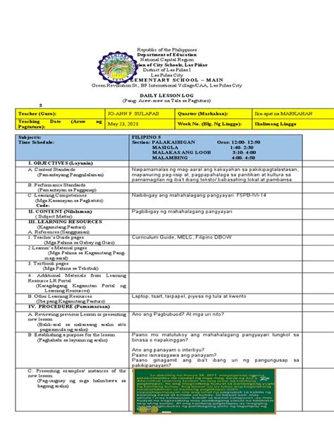 filipino q4 week5 day3 pdf
