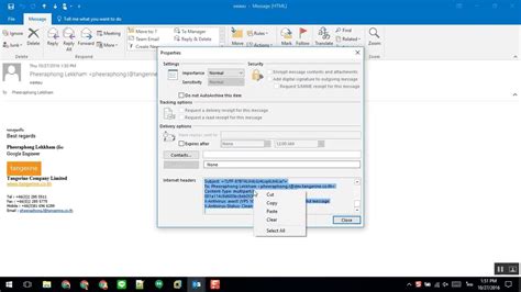 What Is A Message Header In Outlook