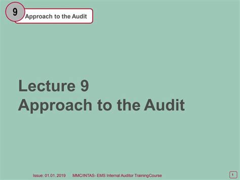 Approach To The Audit Pptx