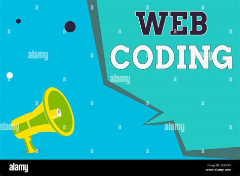 writing note showing web coding business concept for a system of