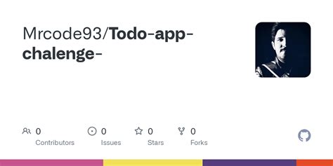 Github Mrcode93todo App Chalenge