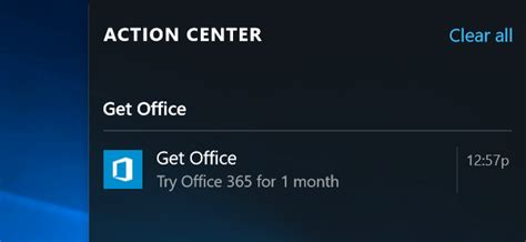 How To Disable The Get Office Notifications On Windows