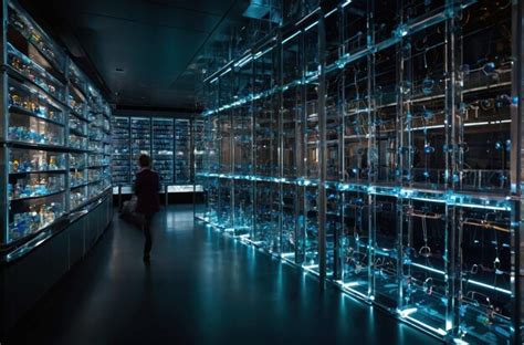 Premium Photo Scientists Working In A Modern Data Center Laboratory