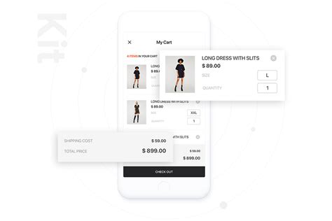 EShop Mobile App UI Kit Web Elements Design Bundles