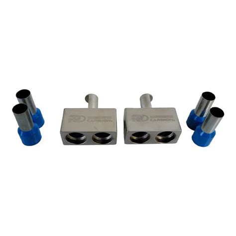 Rdcarshow 10 Gauge 1 Male To Dual 10 Awg Female Offset Amp Inputs Block Pair Rdcarshow