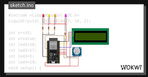 Vr Led Lcd 16 E Wokwi Esp32 Stm32 Arduino Simulator