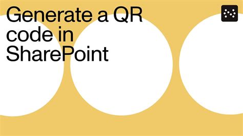 How To Generate A Qr Code In Sharepoint Youtube