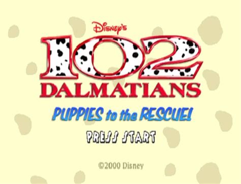 Disneys 102 Dalmatians Puppies To The Rescue August 16 2000 Ps1