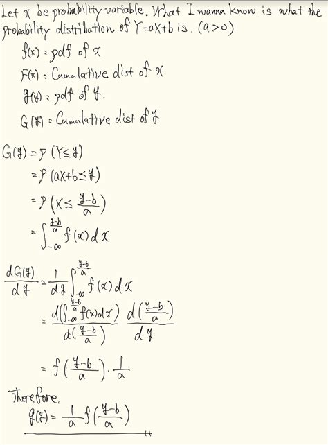 Tech Notes Linear Combination And Sum Of Probability Variable