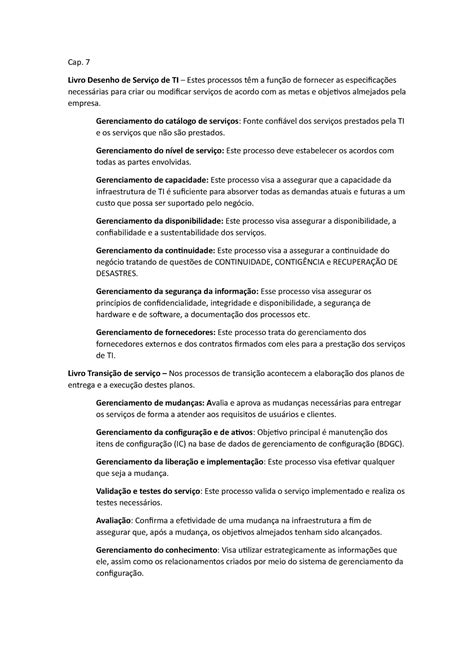 Resumao Cap 7 8 E 9 Resumo Engenharia De Software Cap 7 Livro