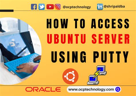 access ubuntu server using putty