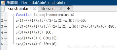 多线性规划例子与”未定义与 ‘double‘ 类型的输入参数相对应的函数 ‘fitness‘ Fitness Matlab Csdn博客