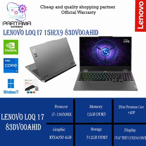 Jual Lenovo Loq Irx Ahid I Hx Gb Ddr Gb Ssd Rtx Gb W H Ohs Yrs Jakarta