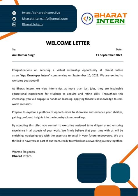 Anil Kumar Singh On Linkedin Internship Bharatintern