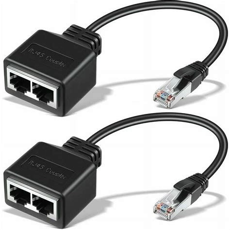 Ethernet Port Splitter For Optimal Networking Rj45 1 To 2 High Speed