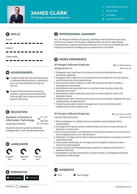 10 Jp Morgan Software Engineer Resume Samples And Templates For 2025