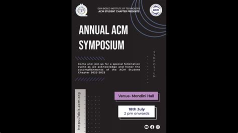 Events ACM DBIT