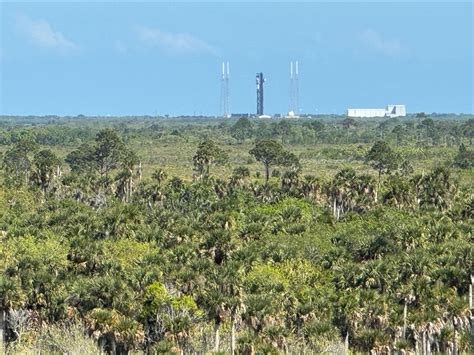 The View From Nasa Kennedy Space Center Osb Of Spacex Crs 30 On The