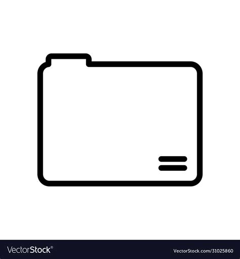 User Interface Concept Document Symbol Folder Vector Image