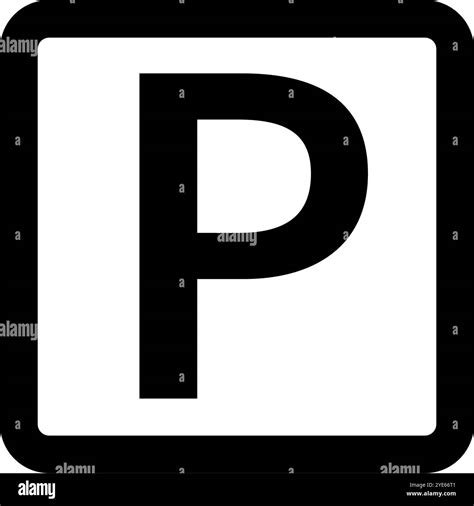 Simple Parking Lot Guide Sign Editable Vector Stock Vector Image And Art Alamy