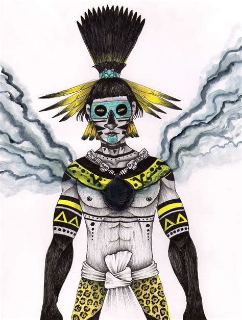 Tezcatlipoca By Verreaux On DeviantArt Aztec Art Body Painting Mythology