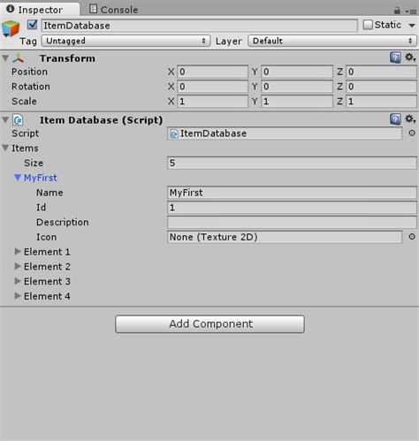 unity polymorphism in editor through a list game development stack