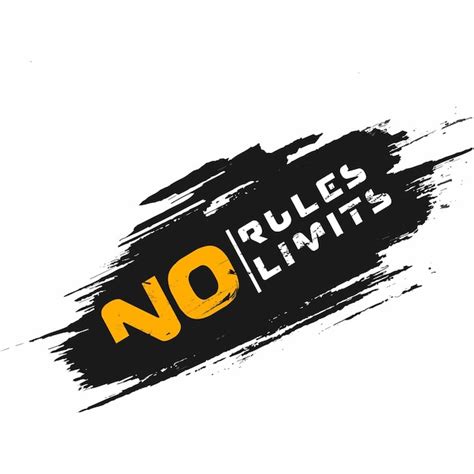 Premium Vector No Rules No Limits Tshirt Motivational Design With