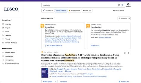 Integrating DynaMed/DynaMedex in the new EBSCO Discovery Service User Interface