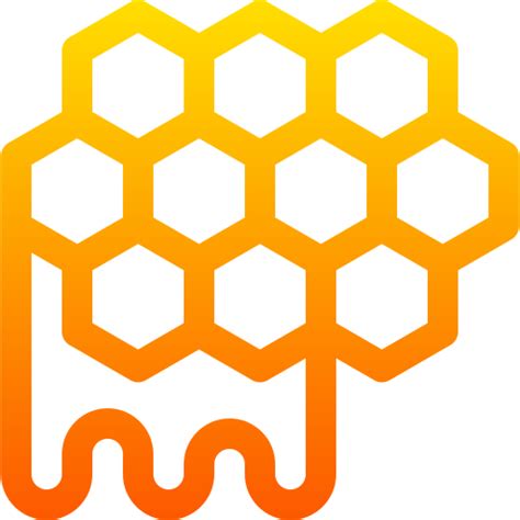 Honeycomb Basic Gradient Lineal Color Icon