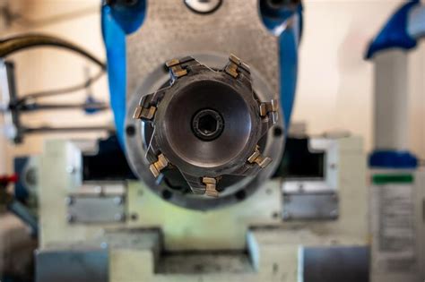 Premium Photo Metalworking Cnc Milling Machine Cutting Metal Modern Processing Technology