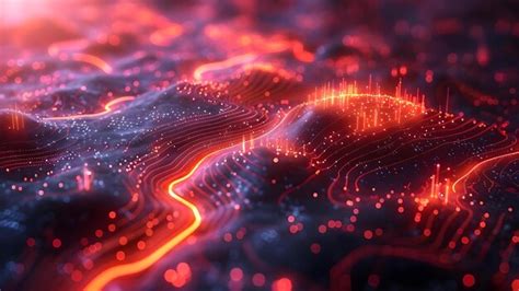 Premium Photo Dynamic Big Data Visualization With Machine Learning