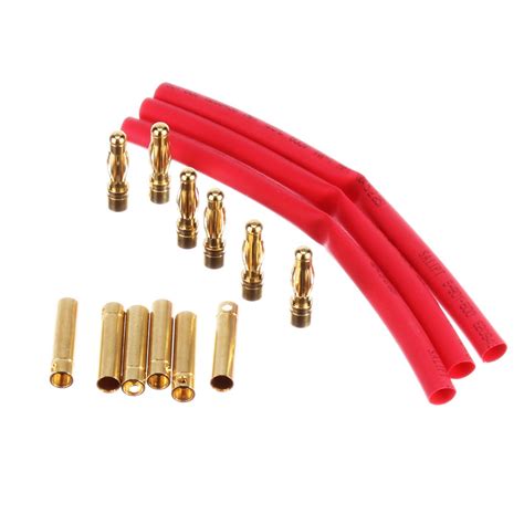 2866 4mm Gold Connectors 6M/6F