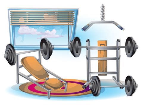 矢量健身器材图片 矢量健身器材卡通插图素材 高清图片 摄影照片 寻图免费打包下载