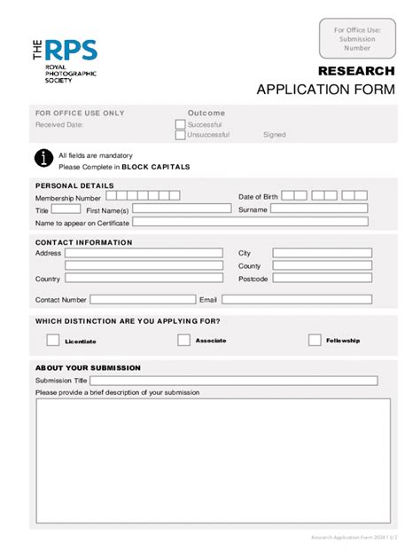 Fillable Online Research Application Form 2024 Fax Email Print Pdffiller