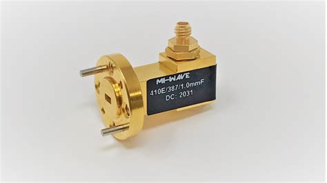 V Band Waveguide To Coax Adapter Right Angle Adapter